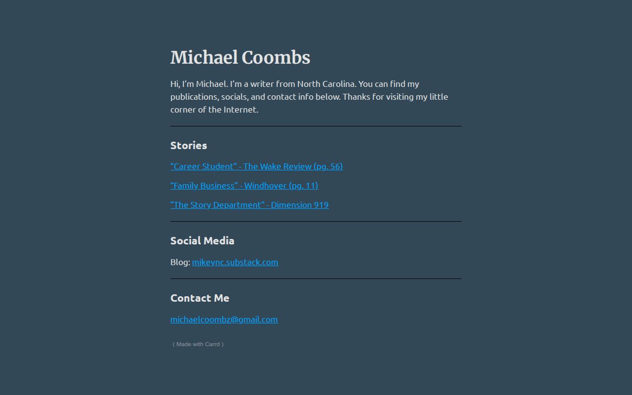 Michael Coombs